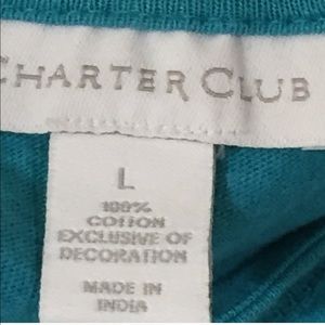 Charter Club | Tops | Charter Club Embroidered Top Size L K4 | Poshmark